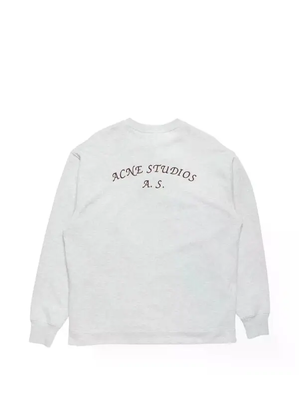 Acne Studios Logo-embroidered Sweatshirt - Grey