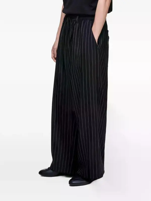 Y3 Striped Trousers - Black