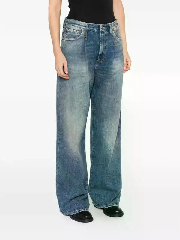 R13 Wide Leg Damon Jeans - Blue