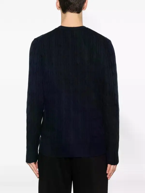 BOSS Cable-knit V-neck Sweater