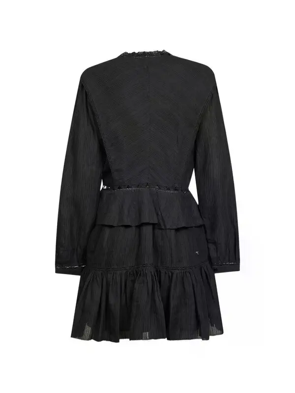MARANT ETOILE Lace Trim Ruffled Dress