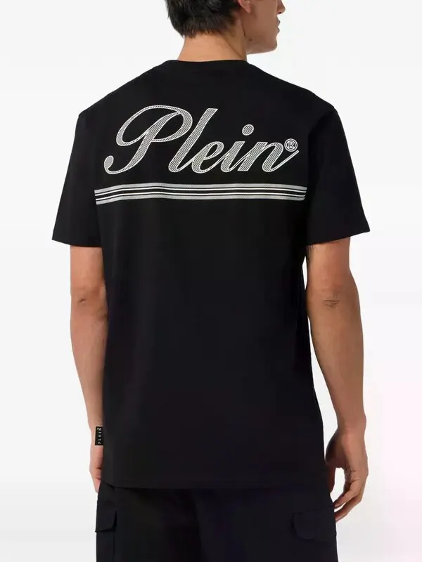 Philipp Plein Round-neck Logo T-shirt - Black