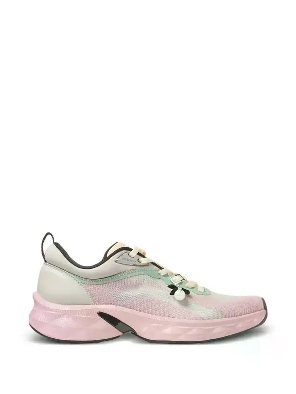 JIMMY CHOO Diamond Run Pearl-embellished Sneakers - Pink