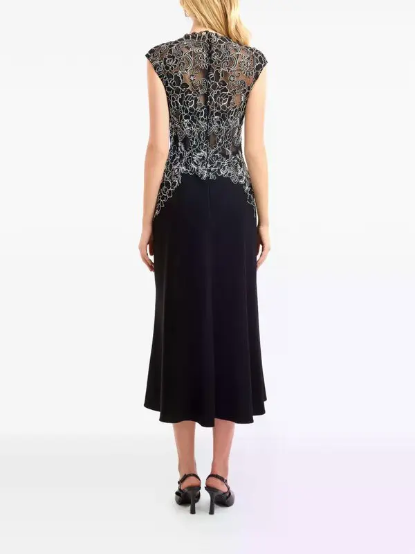 GEMY MAALOUF Embroidered Midi Dress