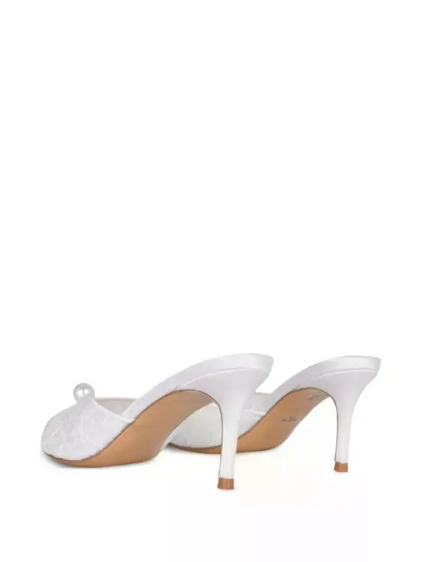 BLACK SUEDE STUDIO Debby Mesh Sandals - White