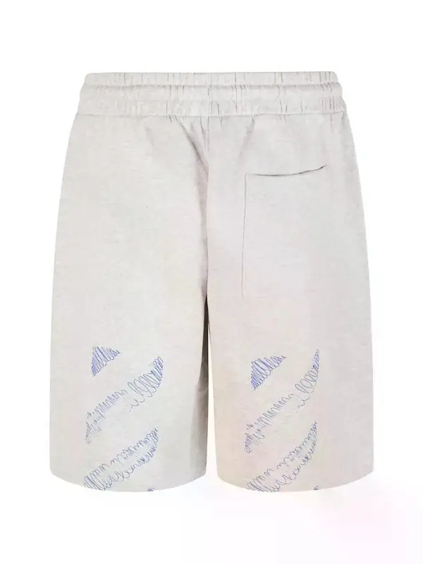 Off-White Graphic-print Drawstring Shorts