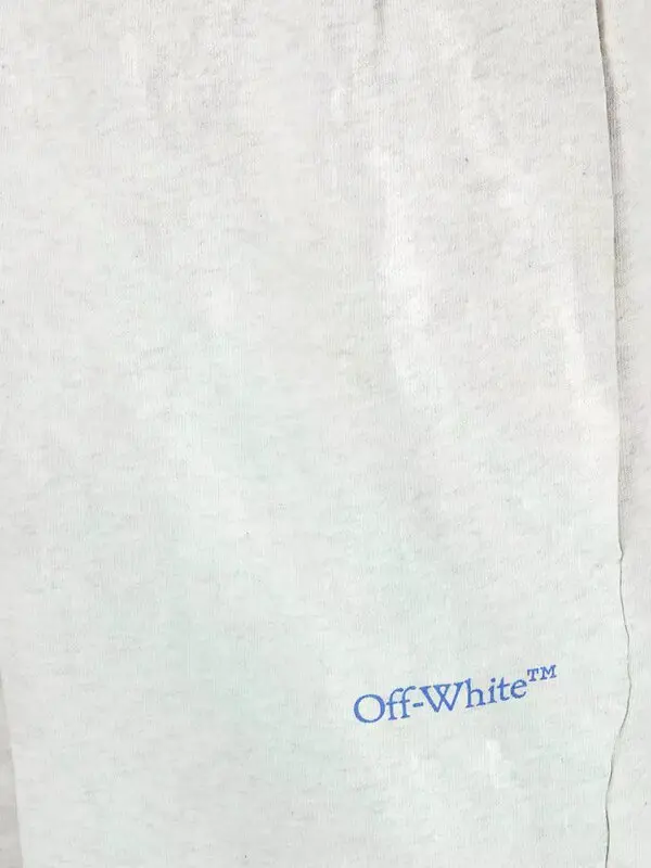 Off-White Graphic-print Drawstring Shorts