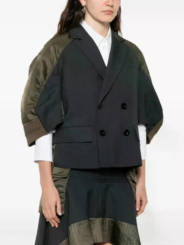 Sacai Paneled Double-breasted Jacket
