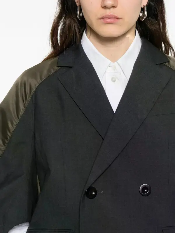 Sacai Paneled Double-breasted Jacket