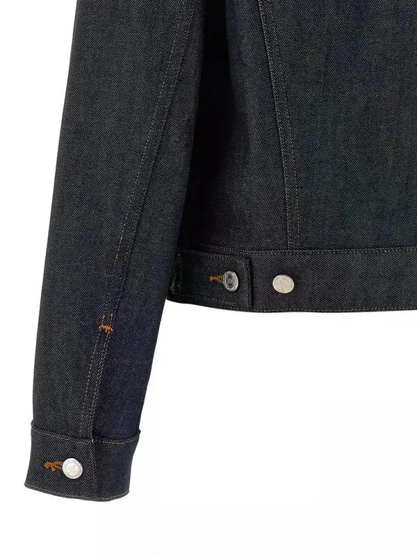 A.p.c. Dion Contrast-stitching Jacket - Blue