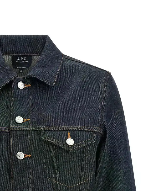 A.p.c. Dion Contrast-stitching Jacket - Blue