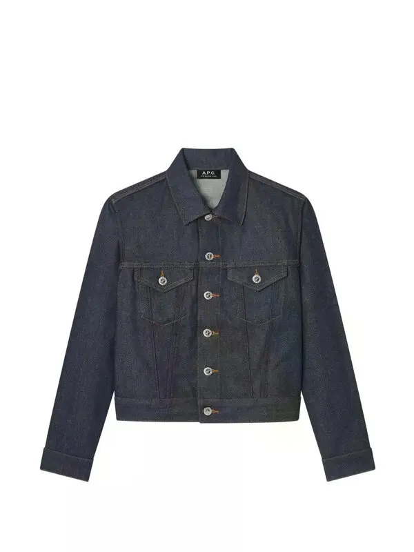 A.p.c. Dion Contrast-stitching Jacket - Blue