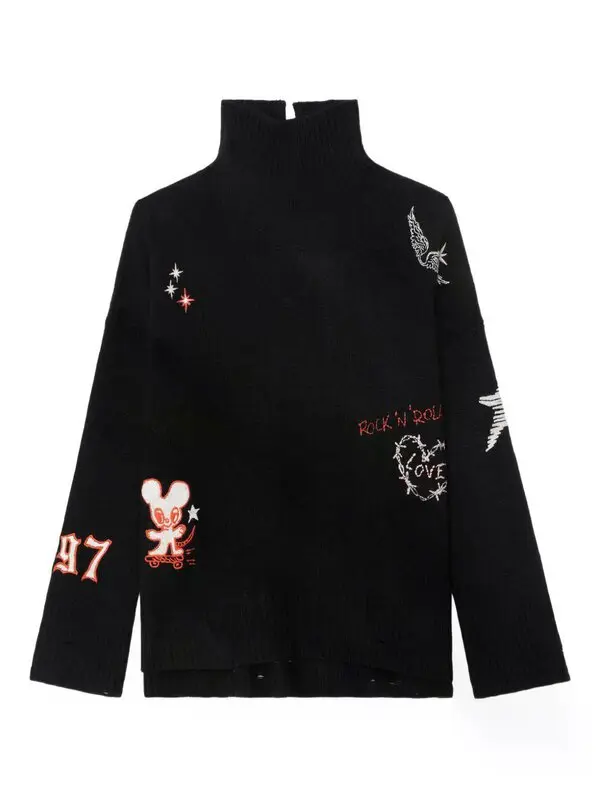 Zadig&Voltaire Bleeza Embroidered Sweater