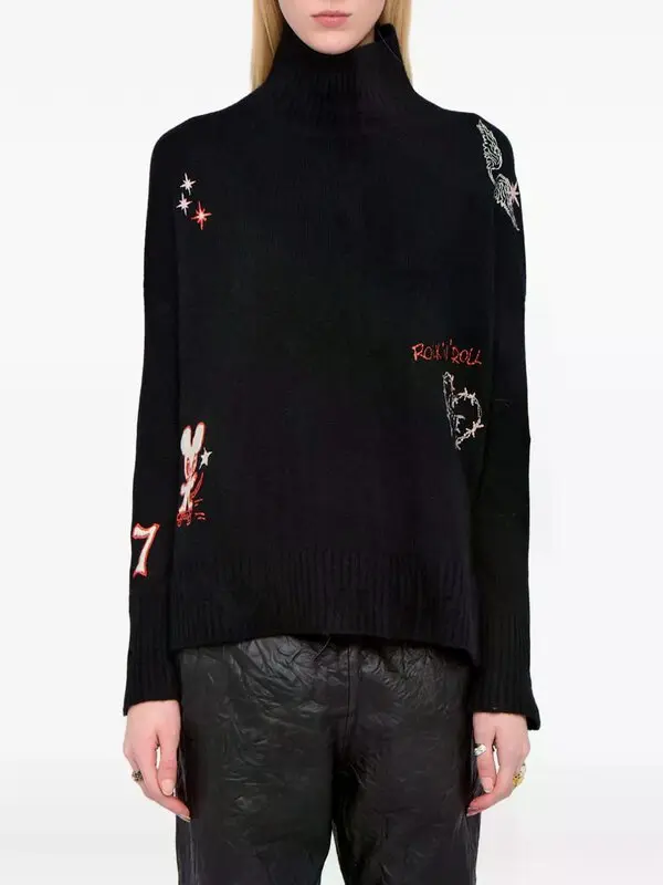 Zadig&Voltaire Bleeza Embroidered Sweater