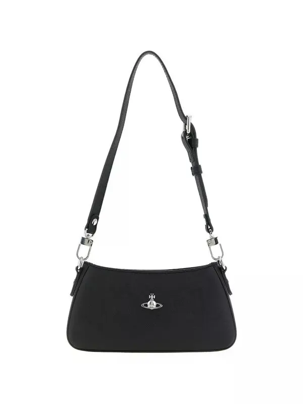 VIVIENNE WESTWOOD Tasha Logo-detail Shoulder Bag - Black