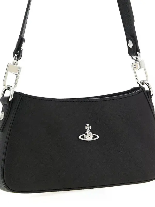 VIVIENNE WESTWOOD Tasha Logo-detail Shoulder Bag - Black