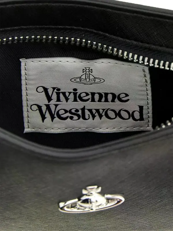 VIVIENNE WESTWOOD Tasha Logo-detail Shoulder Bag - Black