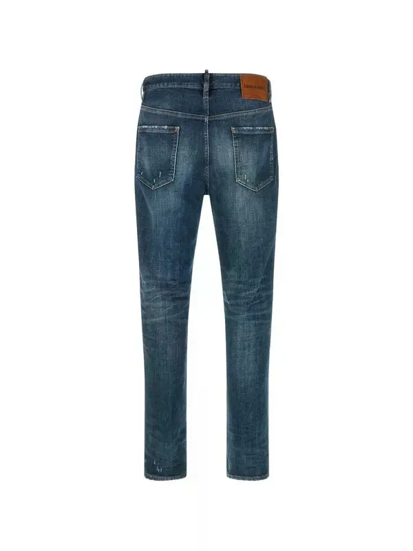 Dsquared2 Stonewashed-effect Straight Jeans