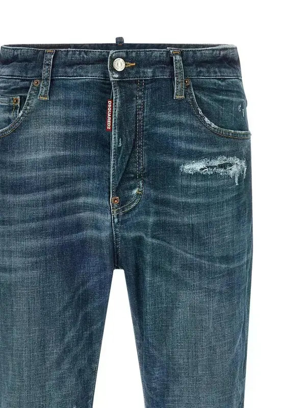Dsquared2 Stonewashed-effect Straight Jeans