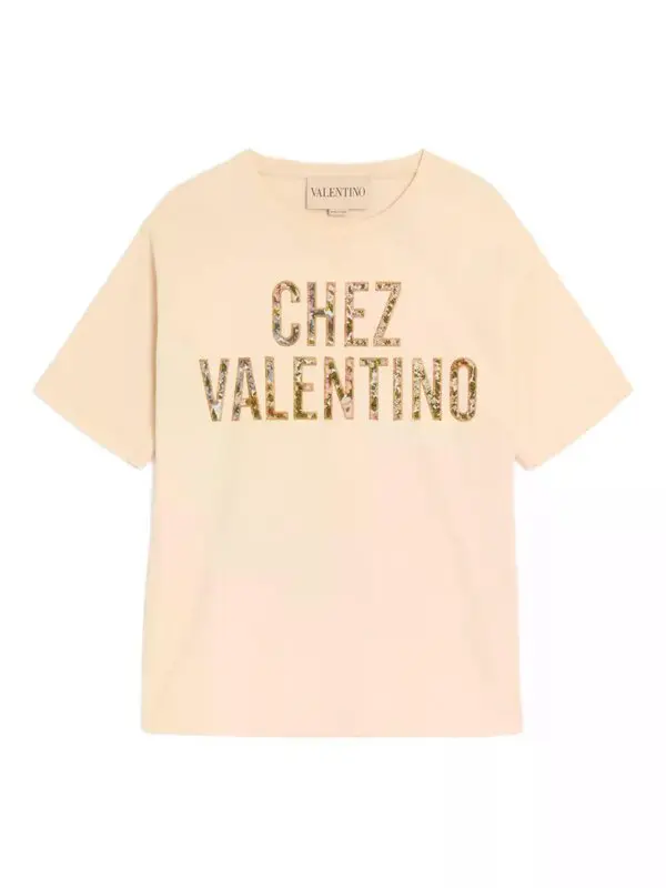 Valentino Garavani Embroidered T-shirt - Neutrals