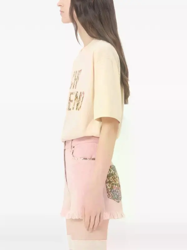 Valentino Garavani Embroidered T-shirt - Neutrals