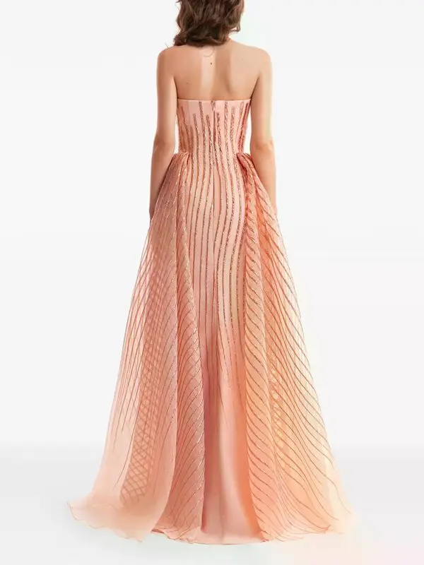 GEMY MAALOUF Strapless Embellished Gown