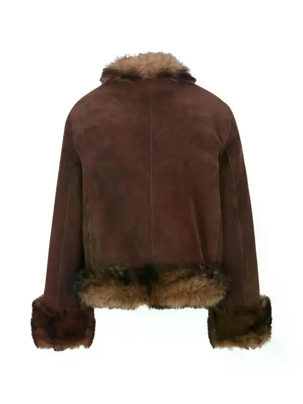 Valentino Garavani Fur-Trimmed Jacket - Brown | Editorialist