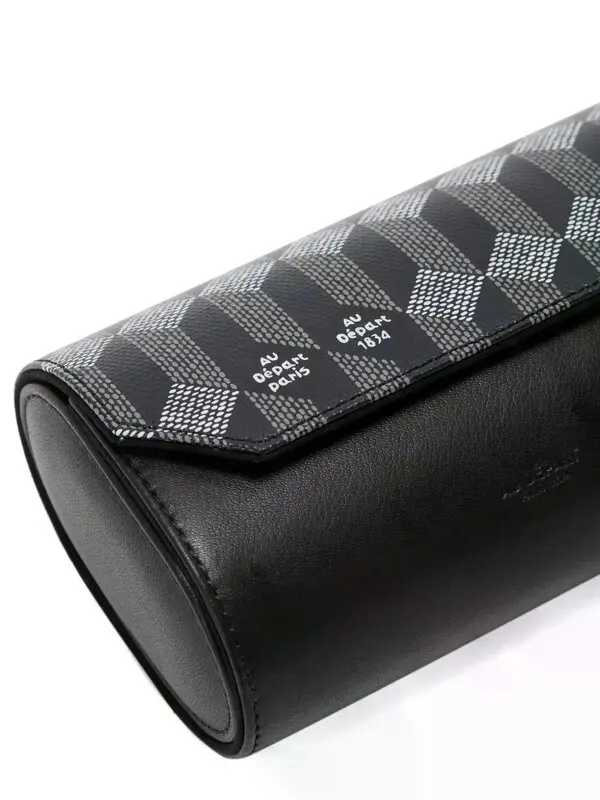 AU DEPART Geometric-print Watch Case