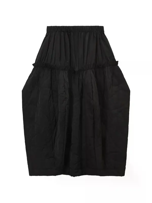ENFOLD Quilted Ruffled Skirt