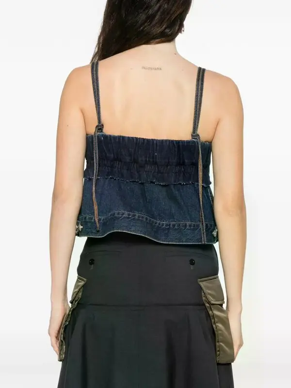 Sacai Denim Pullover Top