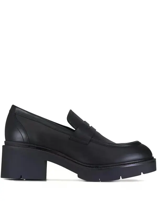 La Canadienne Leather Heeled Loafer, 50mm