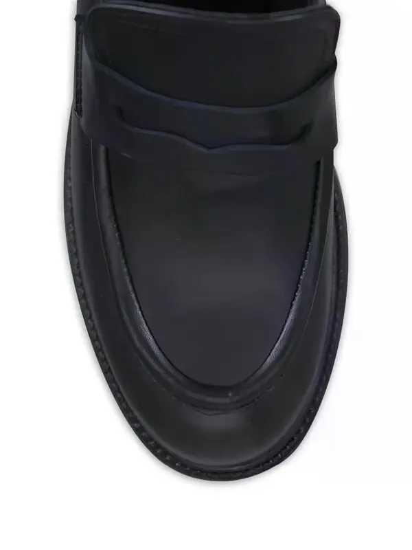 La Canadienne Leather Heeled Loafer, 50mm