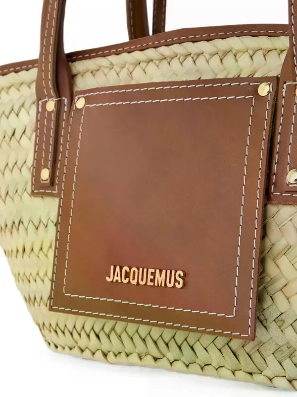 Jacquemus Small Soli Tote Raffia Bag