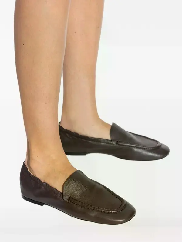 ODISSI Leather Loafers - Brown