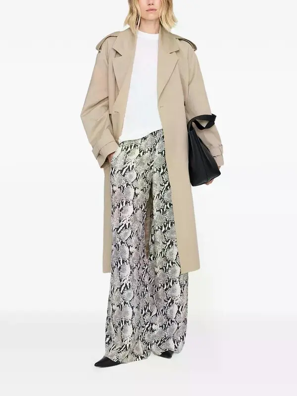 ANINE BING Roslin Python Print Trousers
