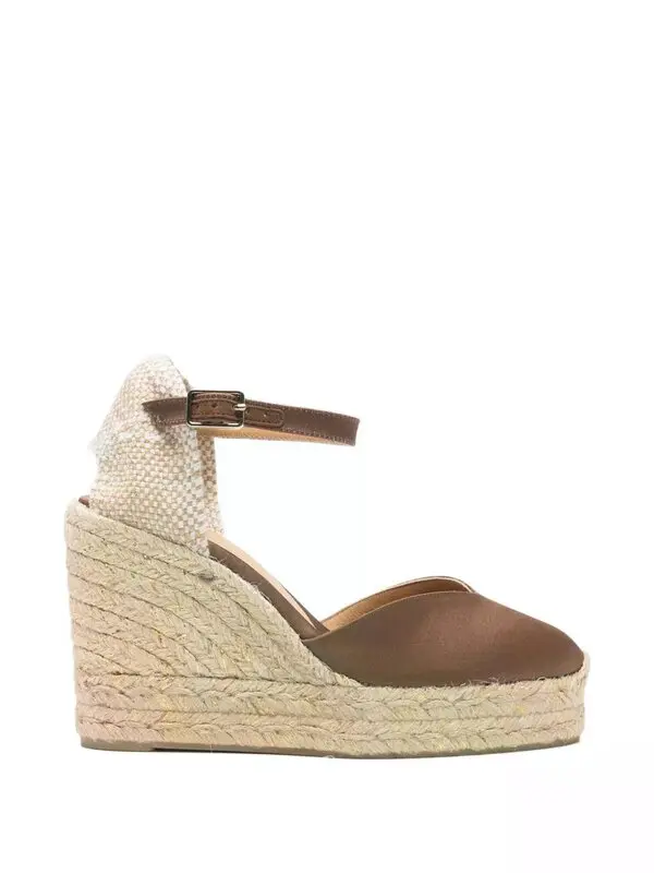 CastaÑer Ankle Strap Wedge Sandals - Brown