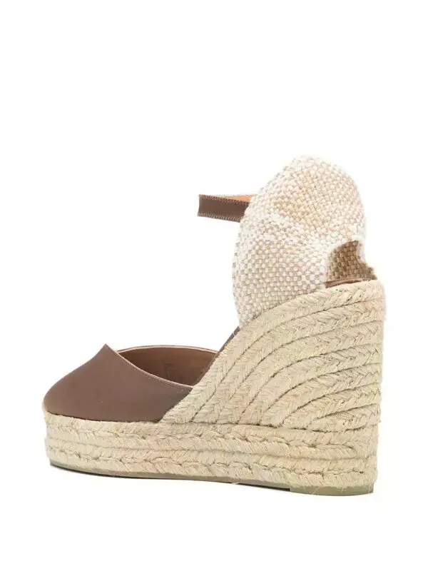 CastaÑer Ankle Strap Wedge Sandals - Brown
