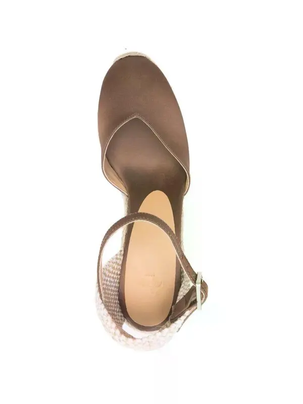CastaÑer Ankle Strap Wedge Sandals - Brown