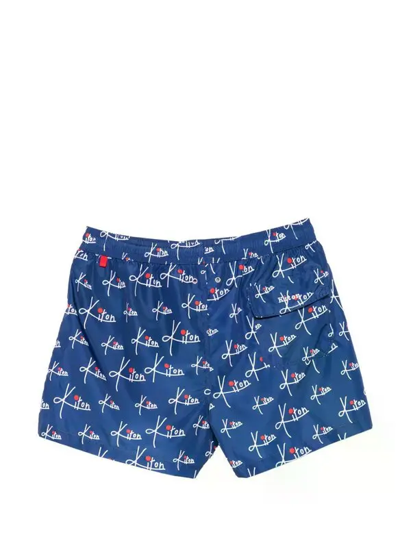 Kiton Printed Swim Shorts