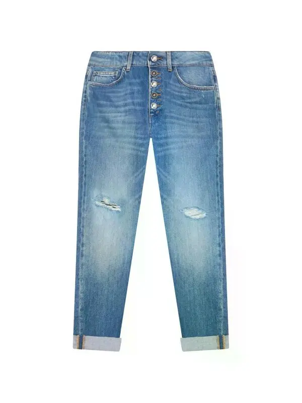 DONDUP Ripped Jeans With Button Fastening