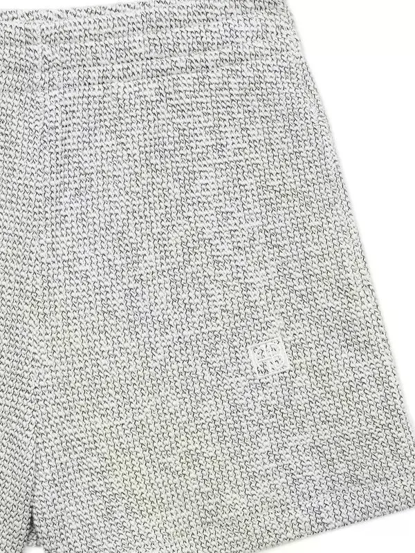 ANINE BING Framed Monogram Shorts - Grey