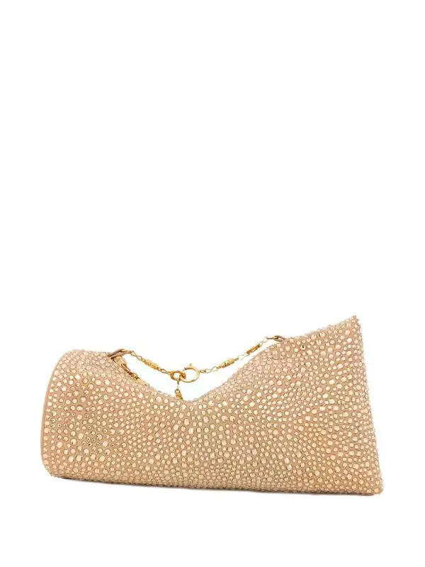GEMY MAALOUF Crystal-embellished Convertible Clutch - Neutrals