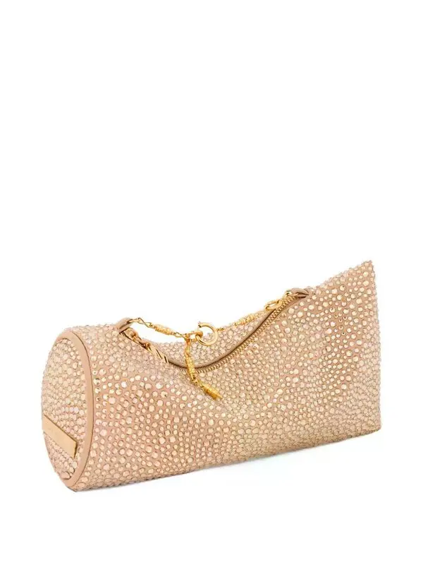 GEMY MAALOUF Crystal-embellished Convertible Clutch - Neutrals