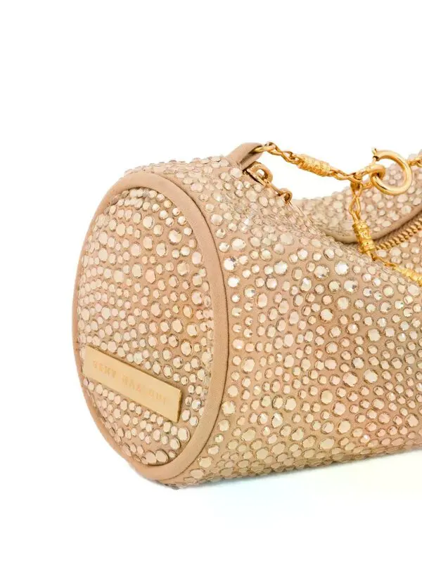 GEMY MAALOUF Crystal-embellished Convertible Clutch - Neutrals
