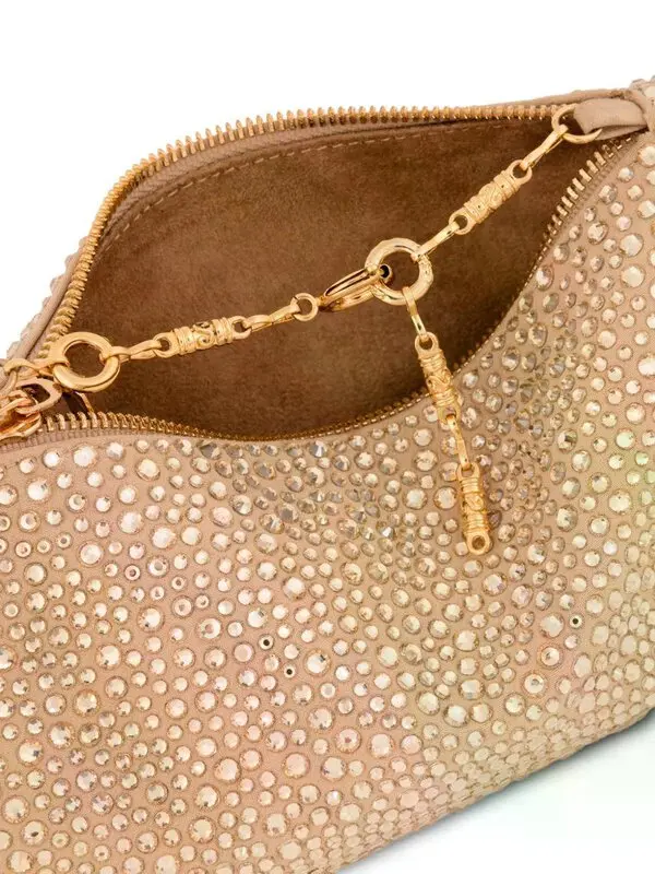 GEMY MAALOUF Crystal-embellished Convertible Clutch - Neutrals