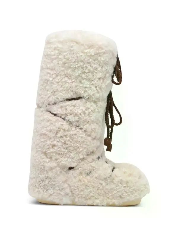 Moon Boot Icon Round-toe Boots - Neutrals