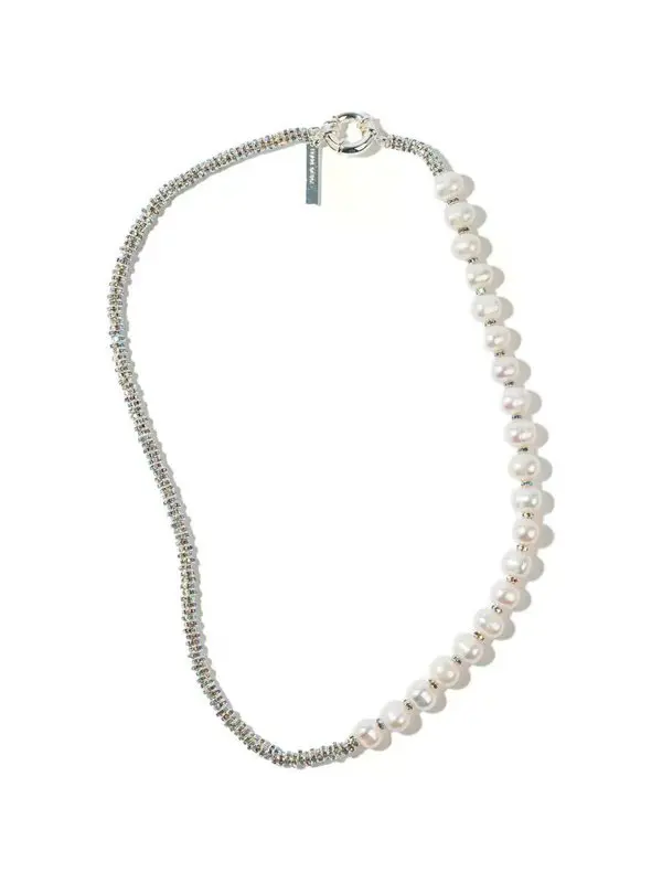 PEARL OCTOPUSS.Y Pearl Beaded Necklace - Silver