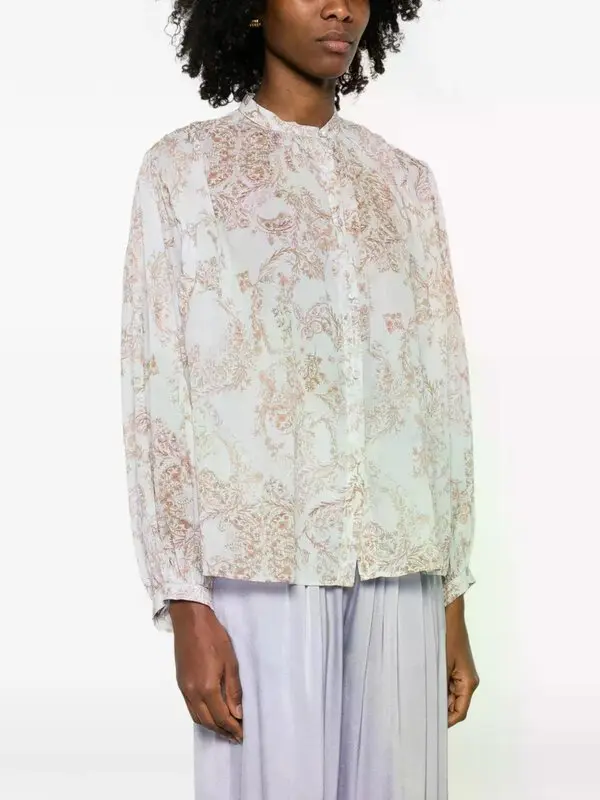 FORTE_FORTE Floral-print Shirt - Pink