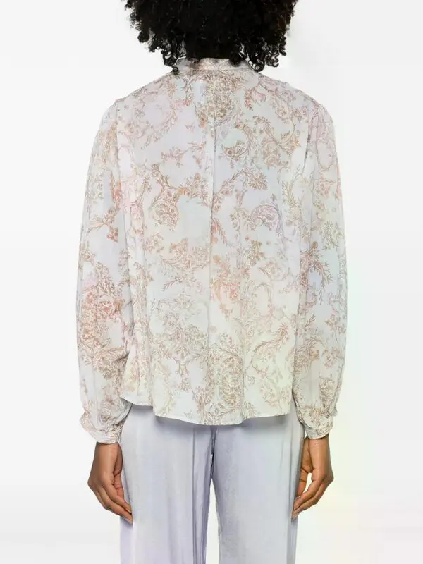 FORTE_FORTE Floral-print Shirt - Pink