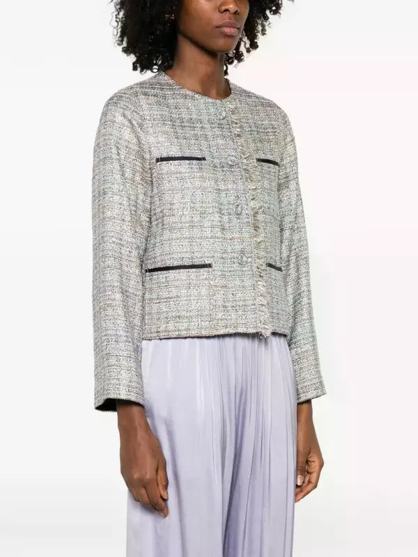FORTE_FORTE Fringed-detail Jacket